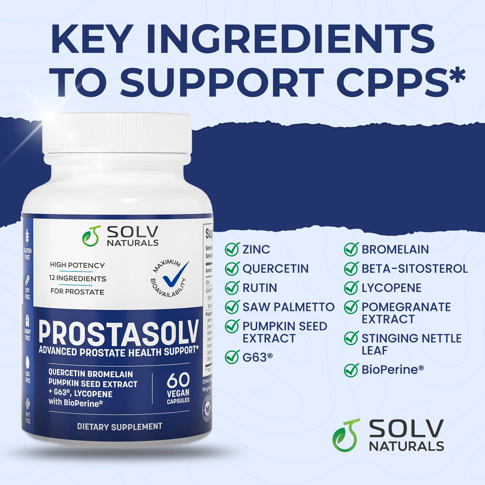 PROSTASOLV CP/CPPS Prostate Support Supplement